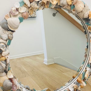 Custom Shell Frame Mirror, Hanging; 24x24 - Etsy