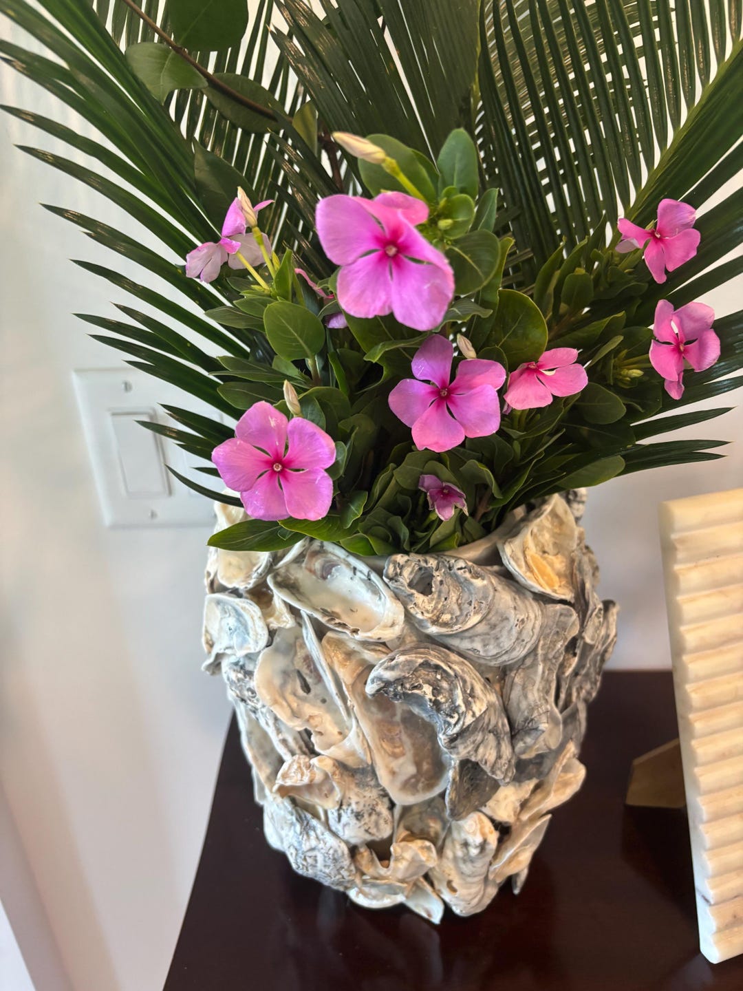 Oyster Shell Flower Vase - Etsy