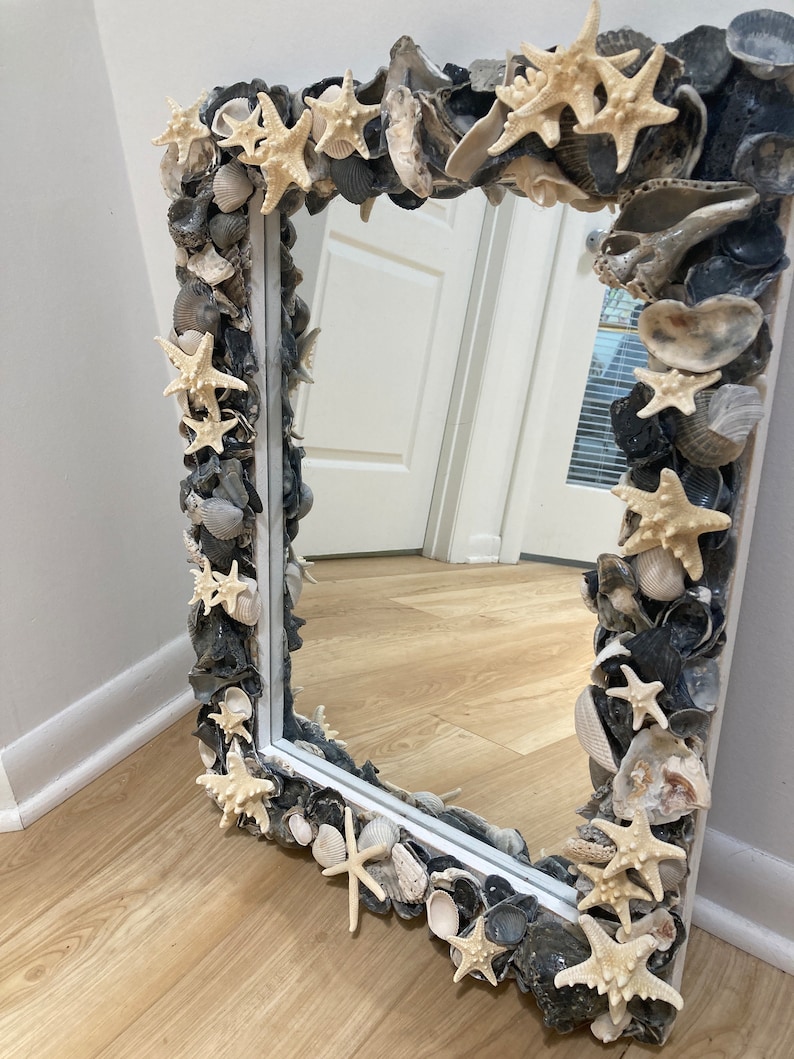 Shell Frame Mirror, Free Shipping - Etsy