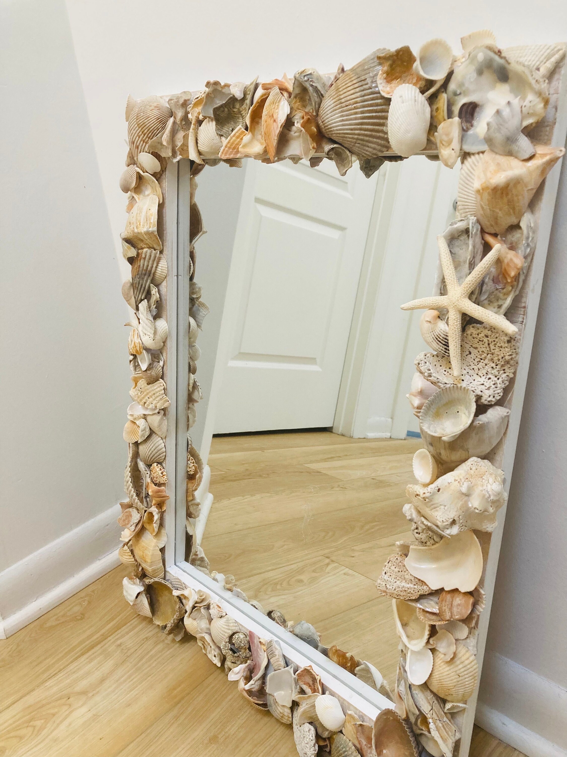 Shell Frame Mirror, Free Shipping - Etsy