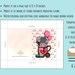 Printable Cat Theme Love Greeting Card, 4.25 X 5.50 Inches, A2 Size Pdf ...
