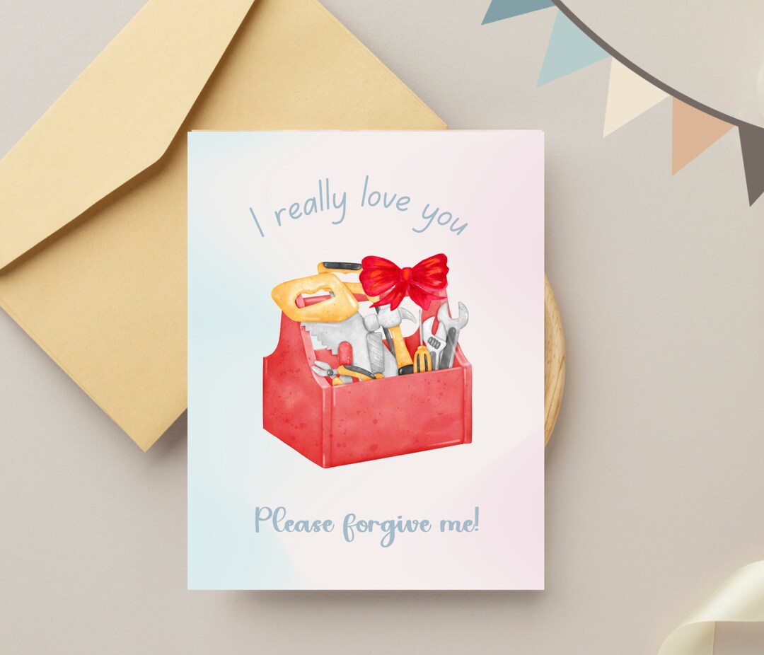 Please Forgive Me Card: Printable Apology Greeting (PDF) - Etsy