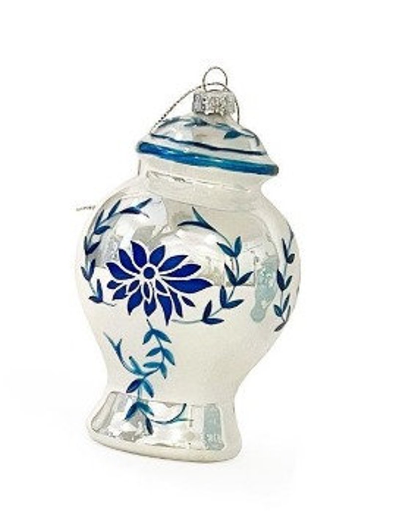 Blue and White Hand-crafted Ornaments - Etsy