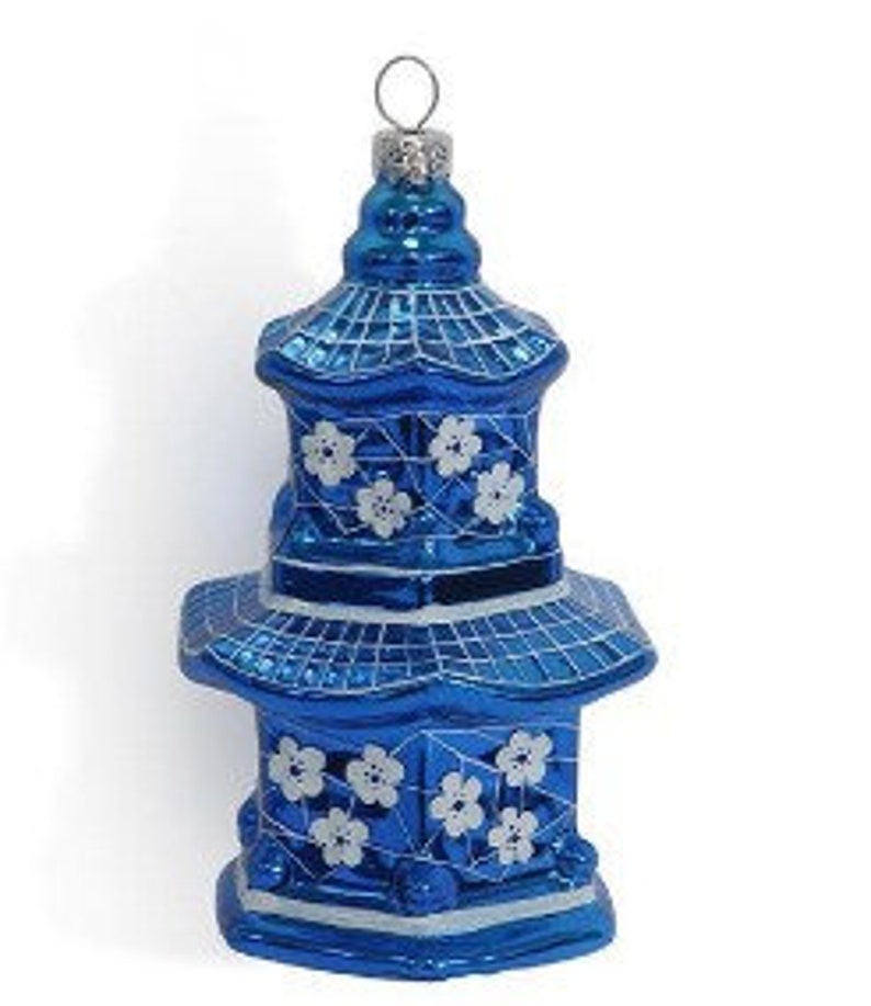 Blue and White Hand-crafted Ornaments - Etsy