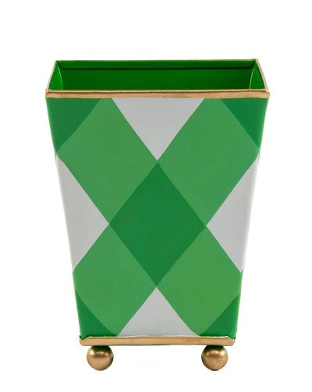 Holiday Green Buffalo Plaid Square Cachepot: 4 or 6 - Etsy