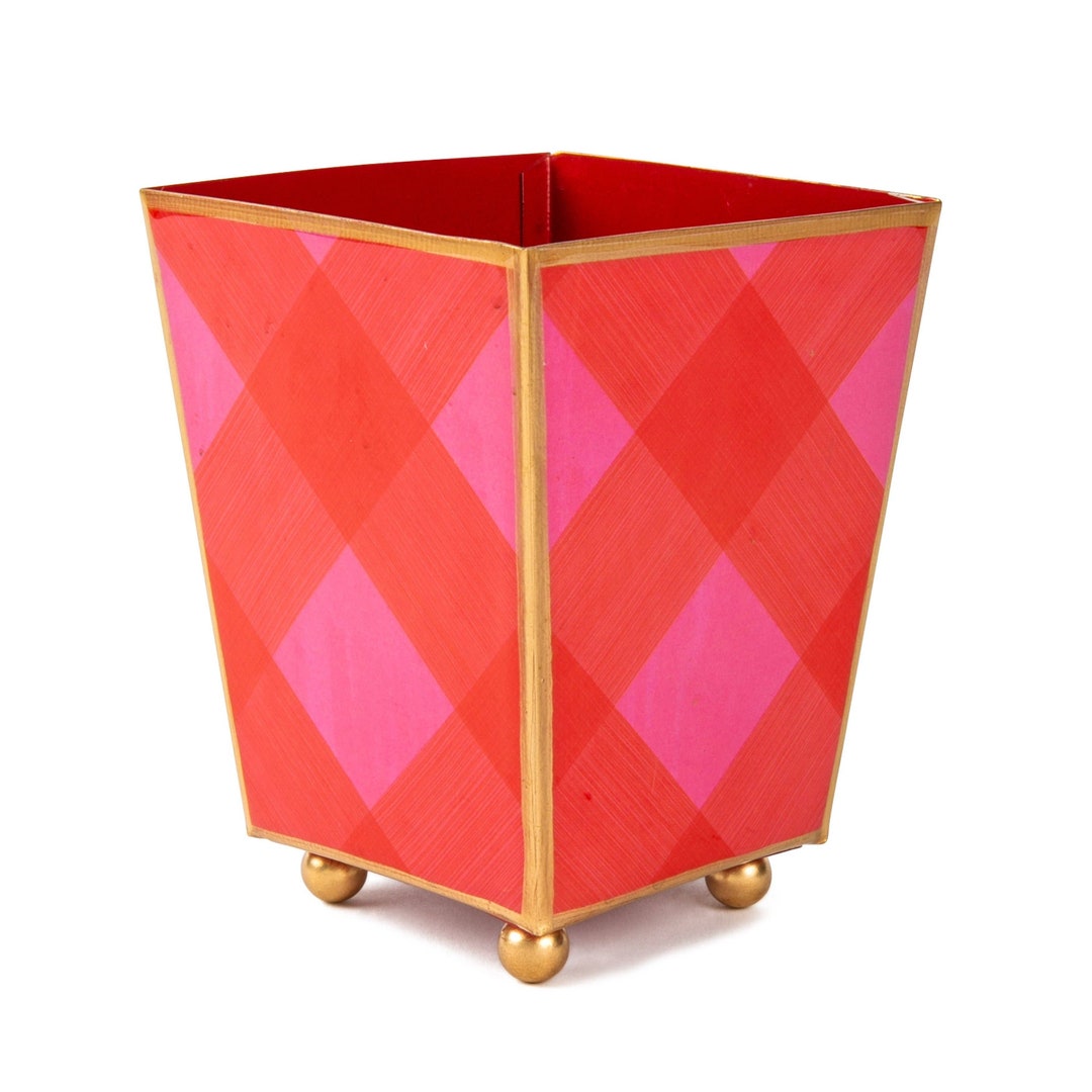 Charlotte Buffalo Enameled Square Cachepot 4 & 6 - Etsy