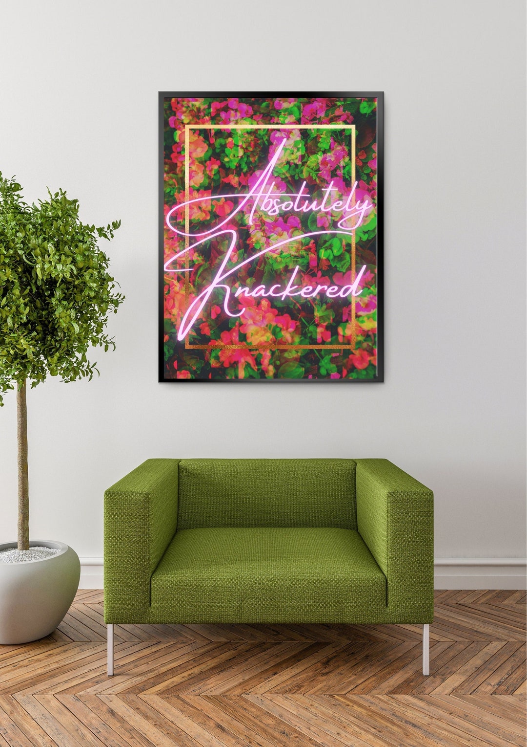 Absolutely Knackered Geordie Wall Art Digital Download Printable - Etsy