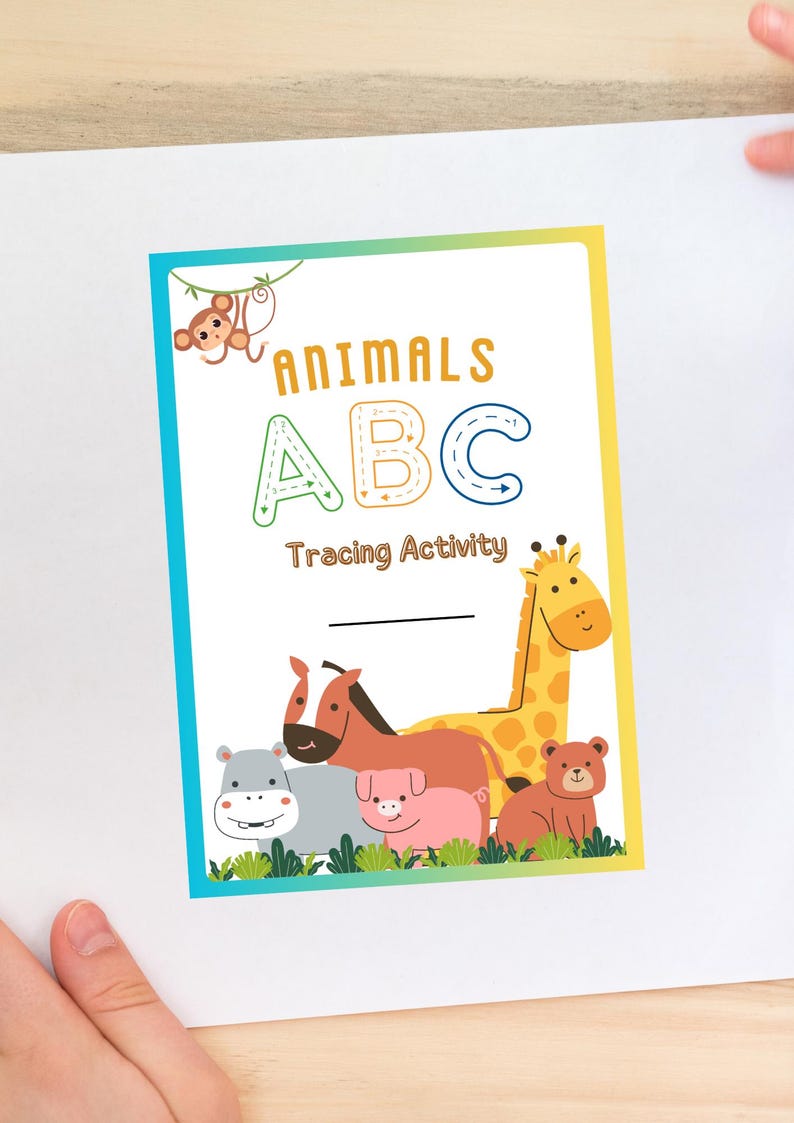 A-Z Animal Alphabet Tracing Worksheets for Toddlers & Preschool ...
