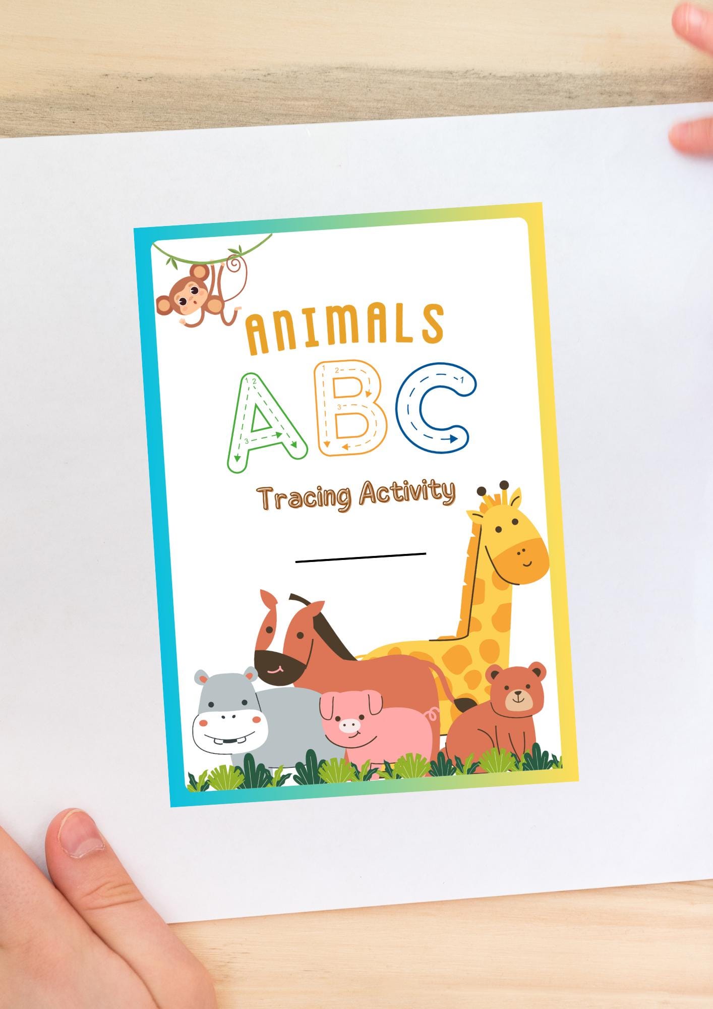 A-Z Animal Alphabet Tracing Worksheets for Toddlers & Preschool ...