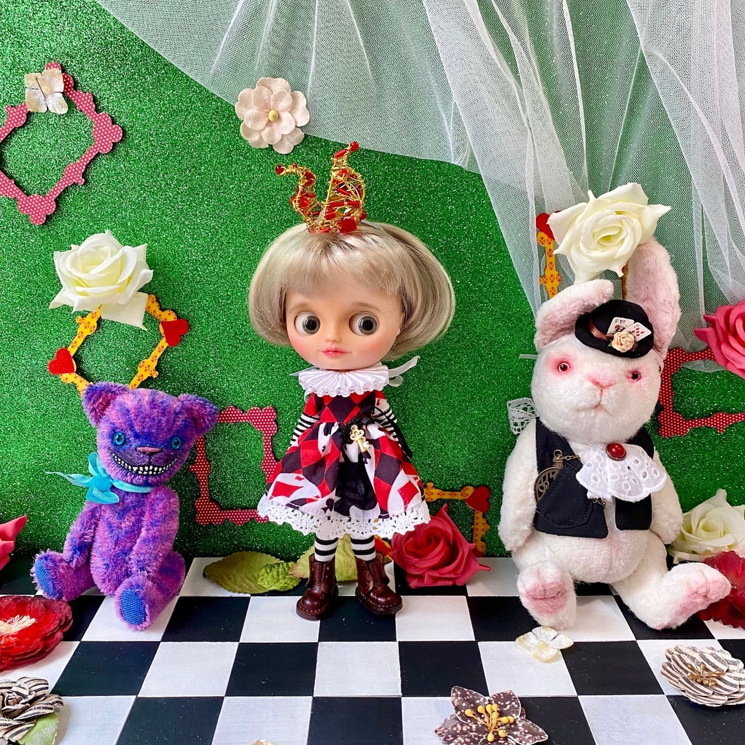 Red Queen Outfit for Middie Blythe Dress + Neck Decor + Crown Middie ...