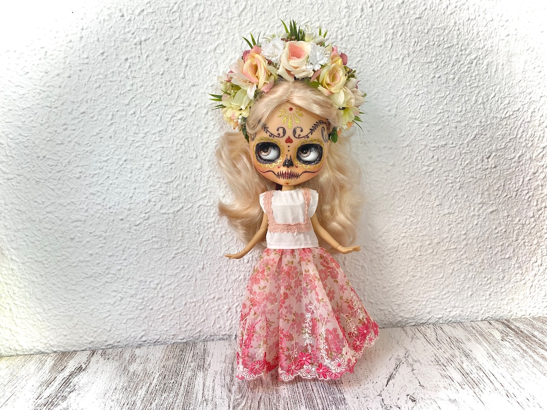 Catrina Outfit Calavera Blythe Doll Custom - Etsy