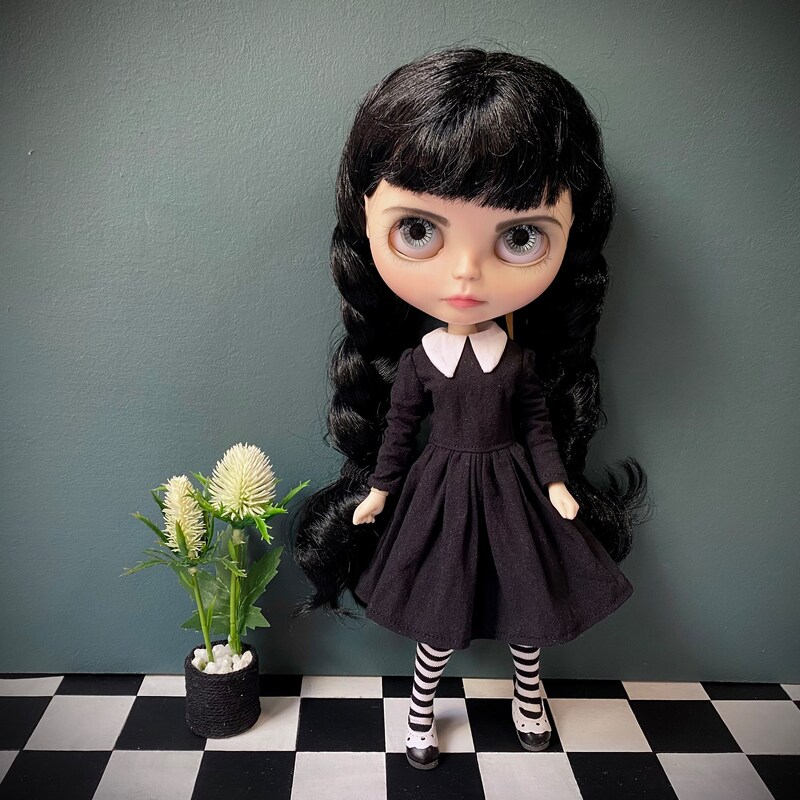 Wednesday Doll Dress - Etsy