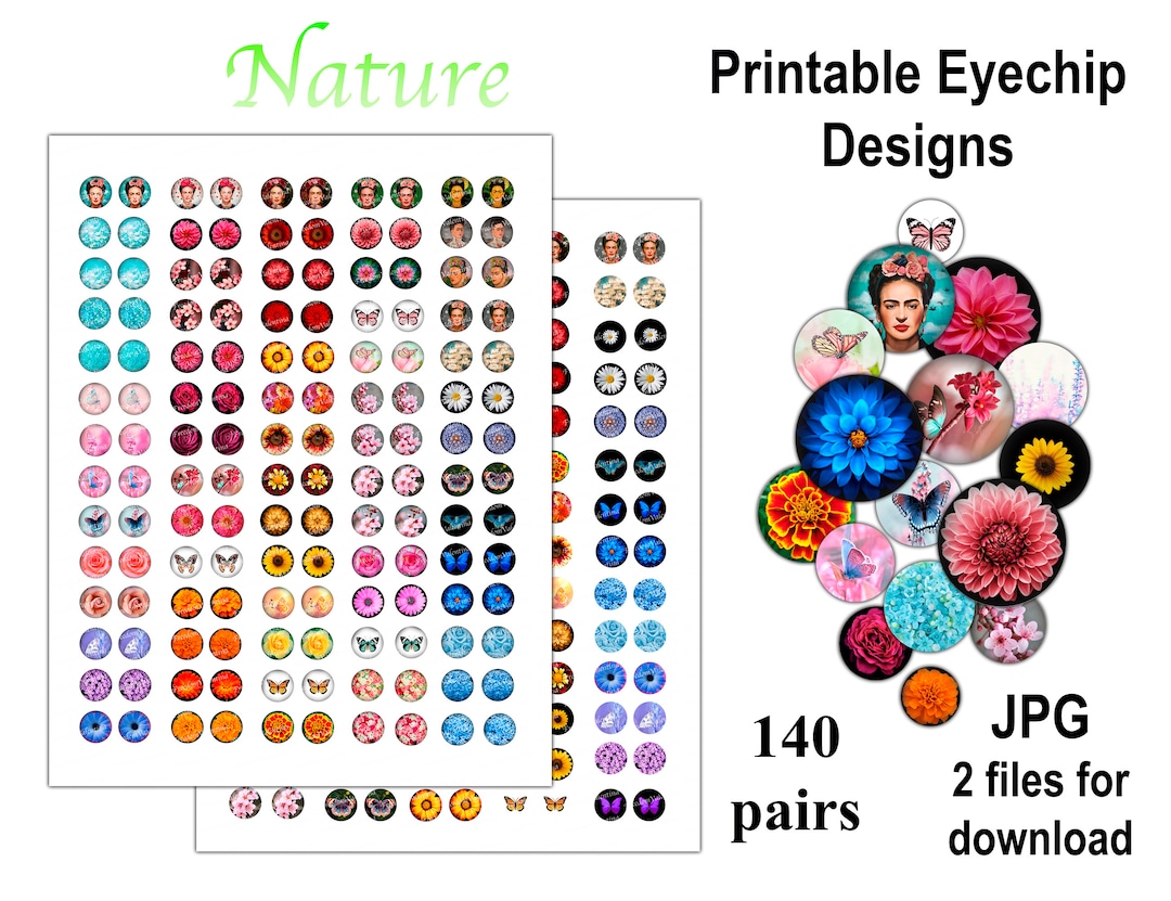 Blythe Doll Eye Chips: 14mm Printable Eyes (digital Download) - Etsy