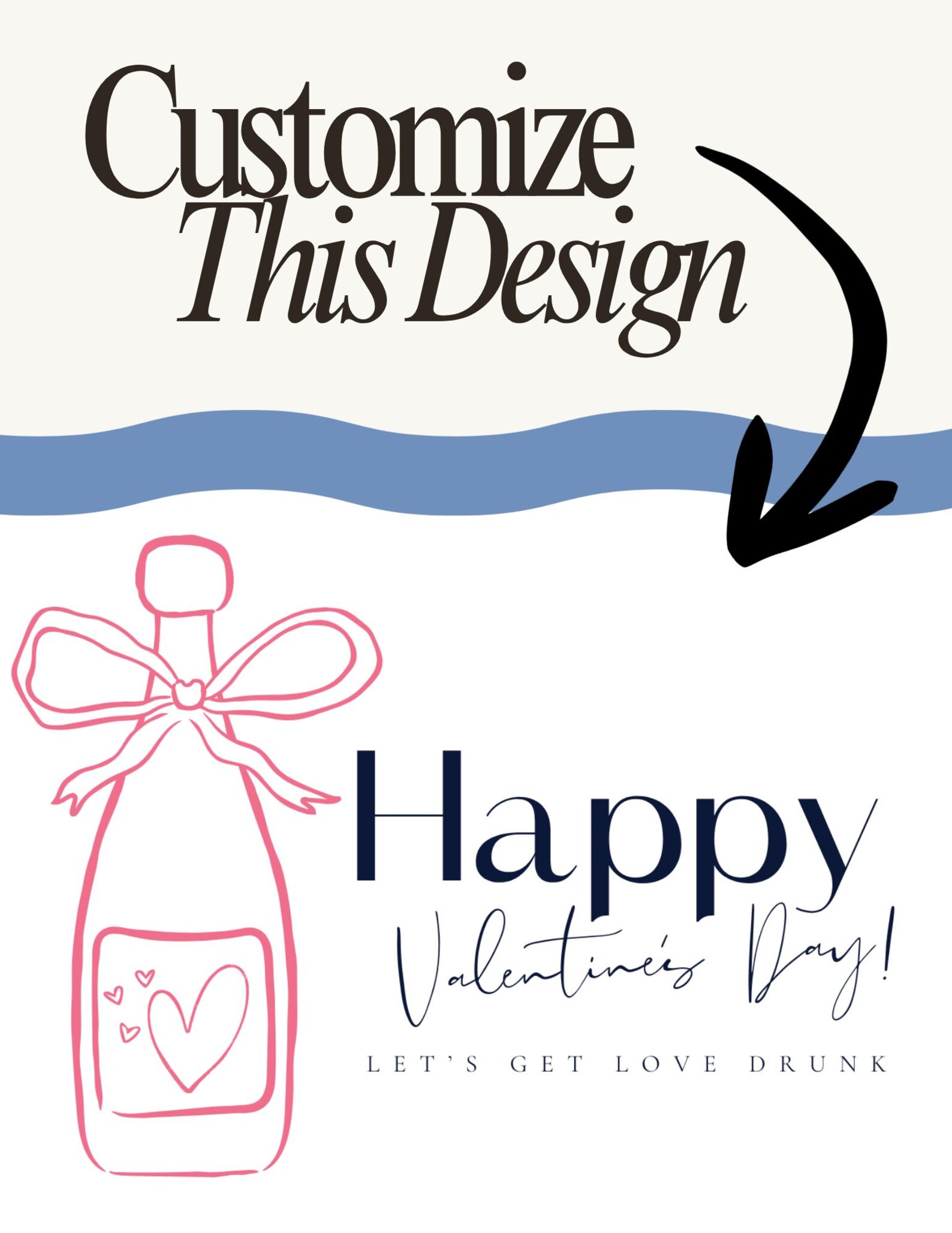 Custom Wine Bottle Label Gift for Valentine Gift Idea for Girlfriend ...