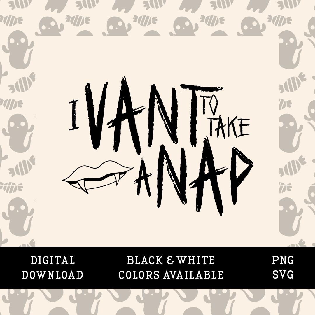 I Vant to Take A Nap Halloween Baby SVG PNG | Funny Vampire Baby ...