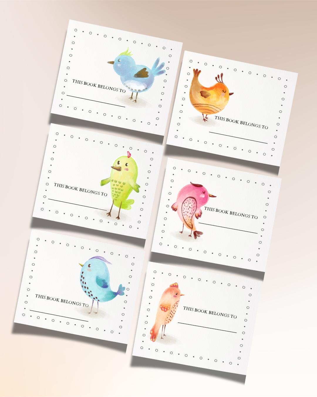 Name Tag Book Labels for Kids Book Sticker for Classroom Library ...