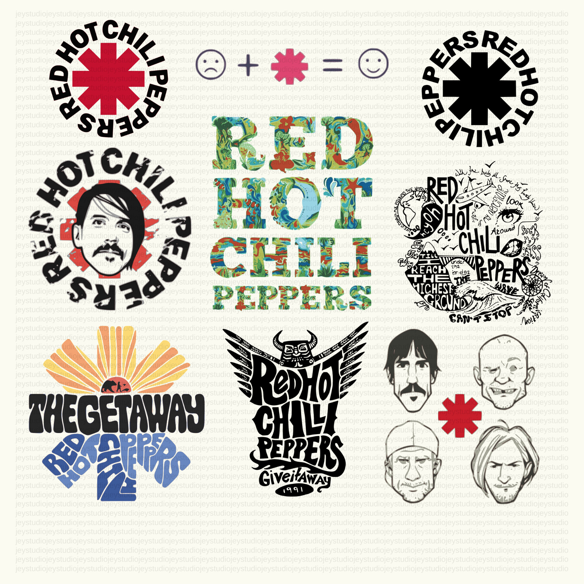 Red Hot Chili Peppers Album Art