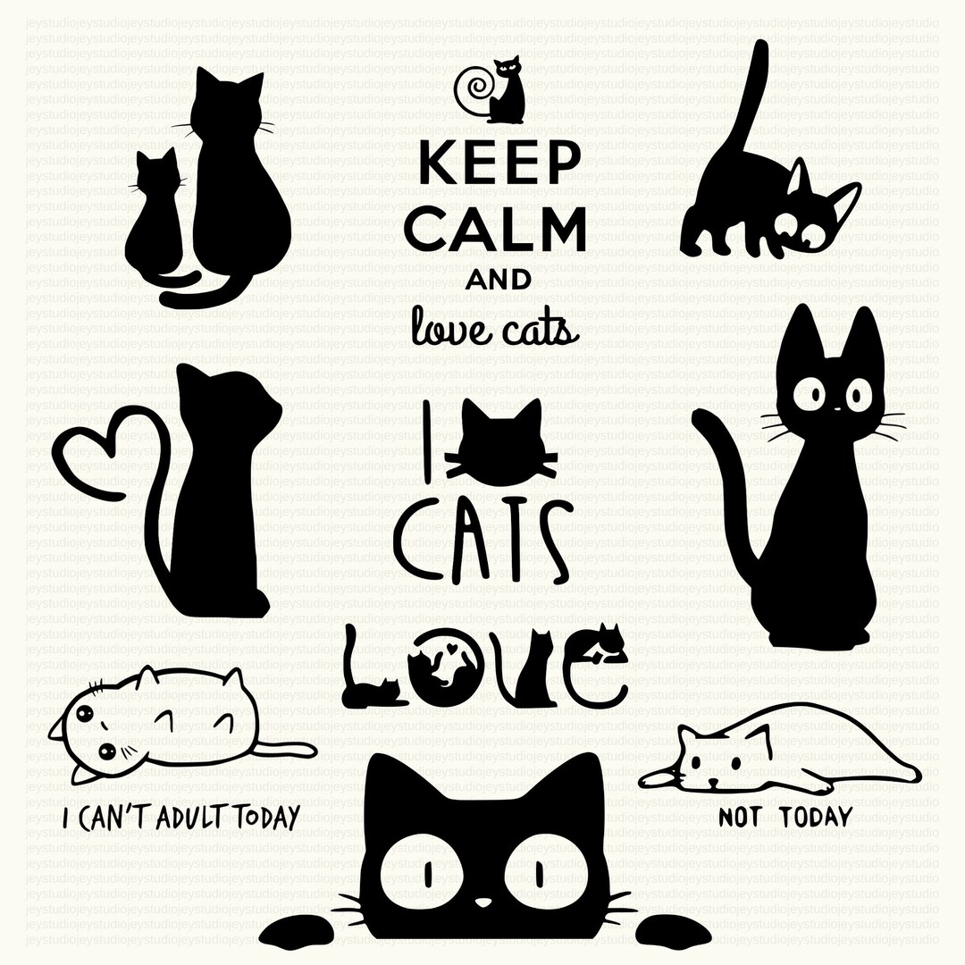 Cat SVG Cat SVG Bundle Cat Svg File for Cricut Cat - Etsy Australia