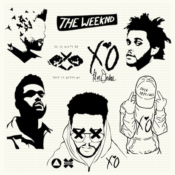 The Weeknd Xo Svg - Etsy Finland