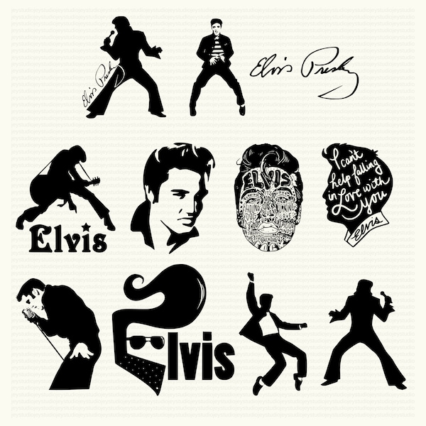 Elvis Presley Svg - Etsy