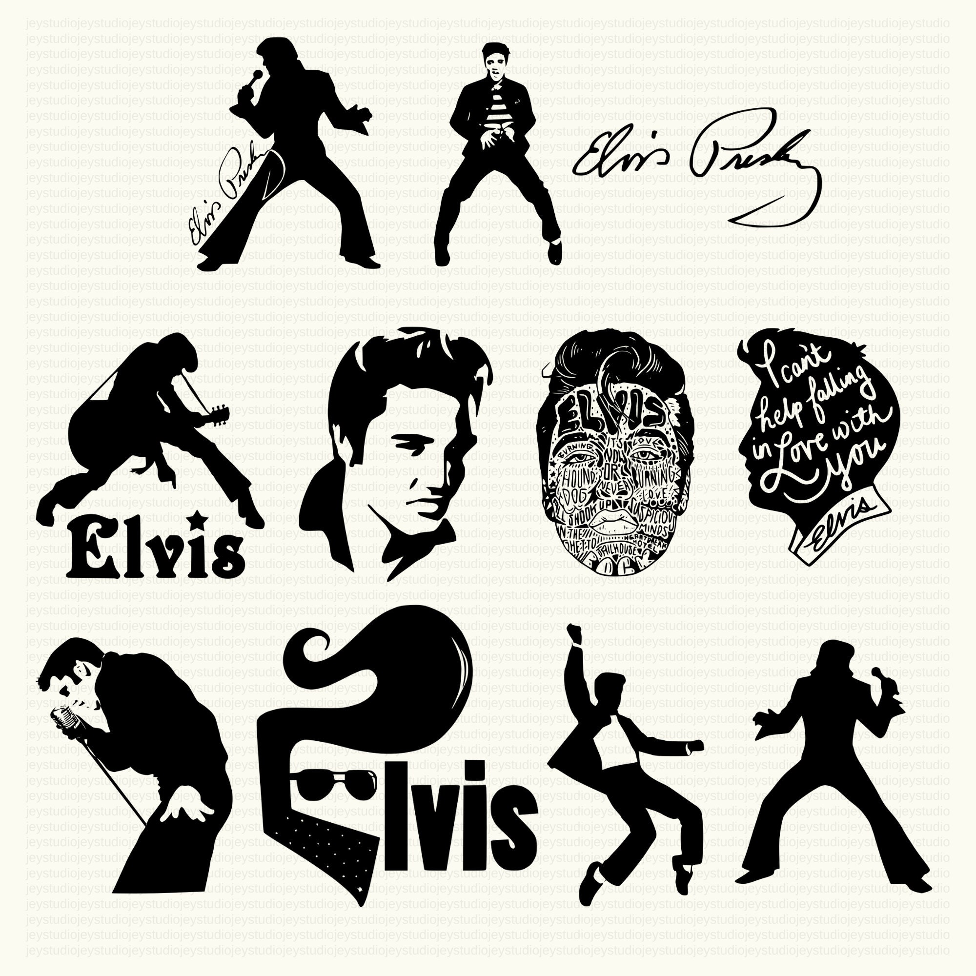 Elvis Silhouette Clip Art