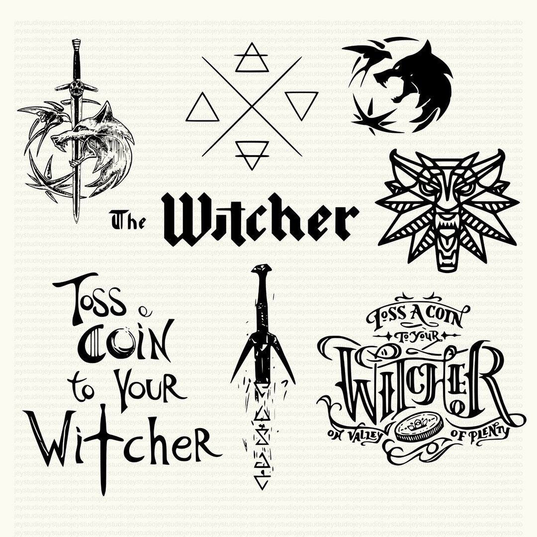 Witcher SVG Geralt Tshirt Design Vector Art (Instant Download) - Etsy