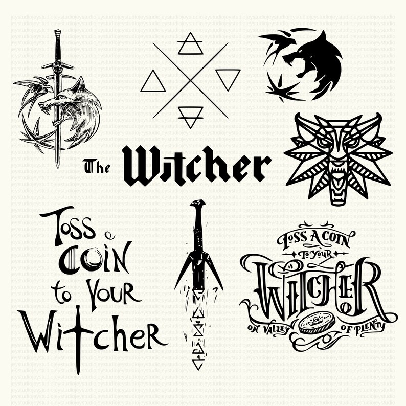 Witcher SVG Geralt Tshirt Design Vector Art (Instant Download) - Etsy