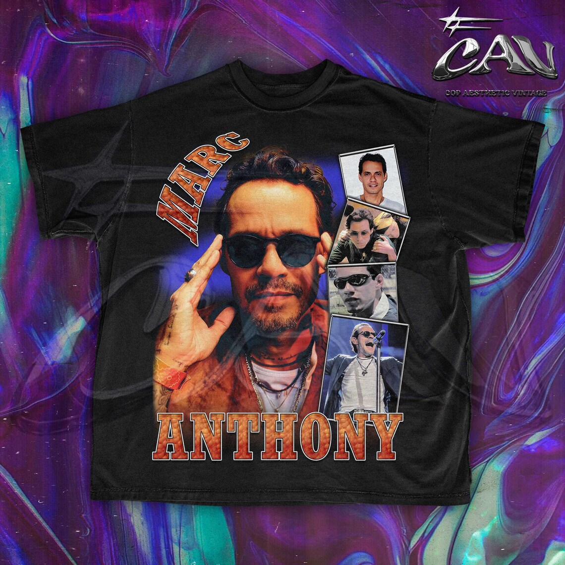 Marc Anthony Bootleg 90's Hip-hop Vintage Style T-shirt | Puerto Rican ...