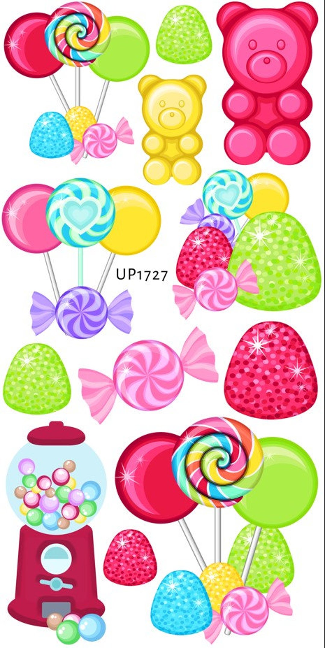 CANDIES Cutouts Coroplast Signs Yard Decor Party Decorations no Stands ...