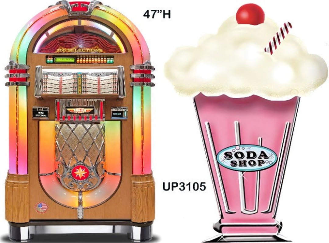 Jukebox Rockola 70s Party Props Decorations Backdrops Cutouts - Etsy