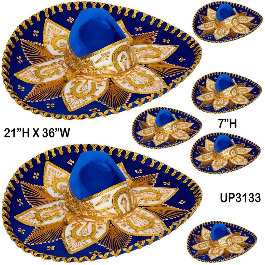 UP3133 Mexican CHARRO SOMBREROS Western Props Cowboy Hat Decorations ...