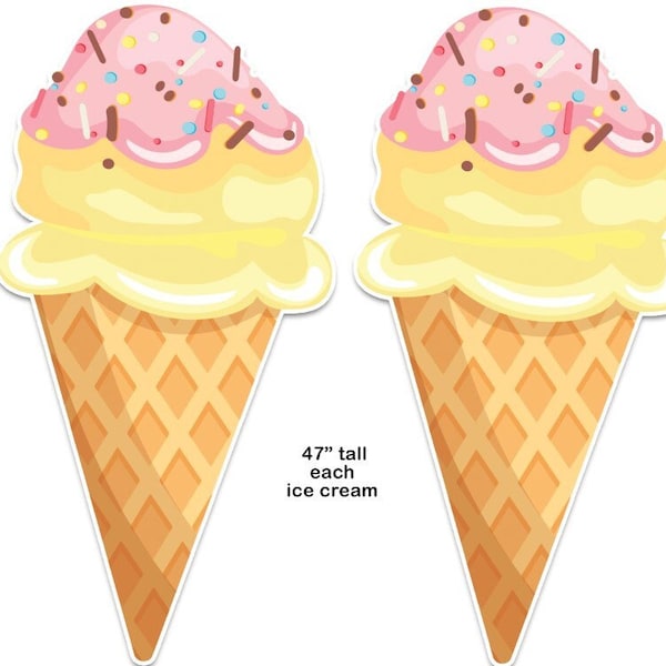 Ice Cream Cutout - Etsy