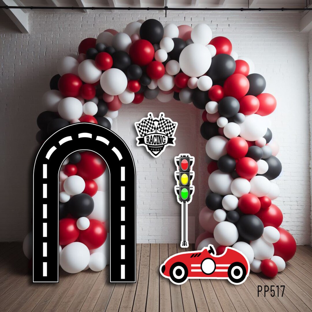 PP517 RACING PANEL Props Decorations Backdrops Cutouts Signs Table ...