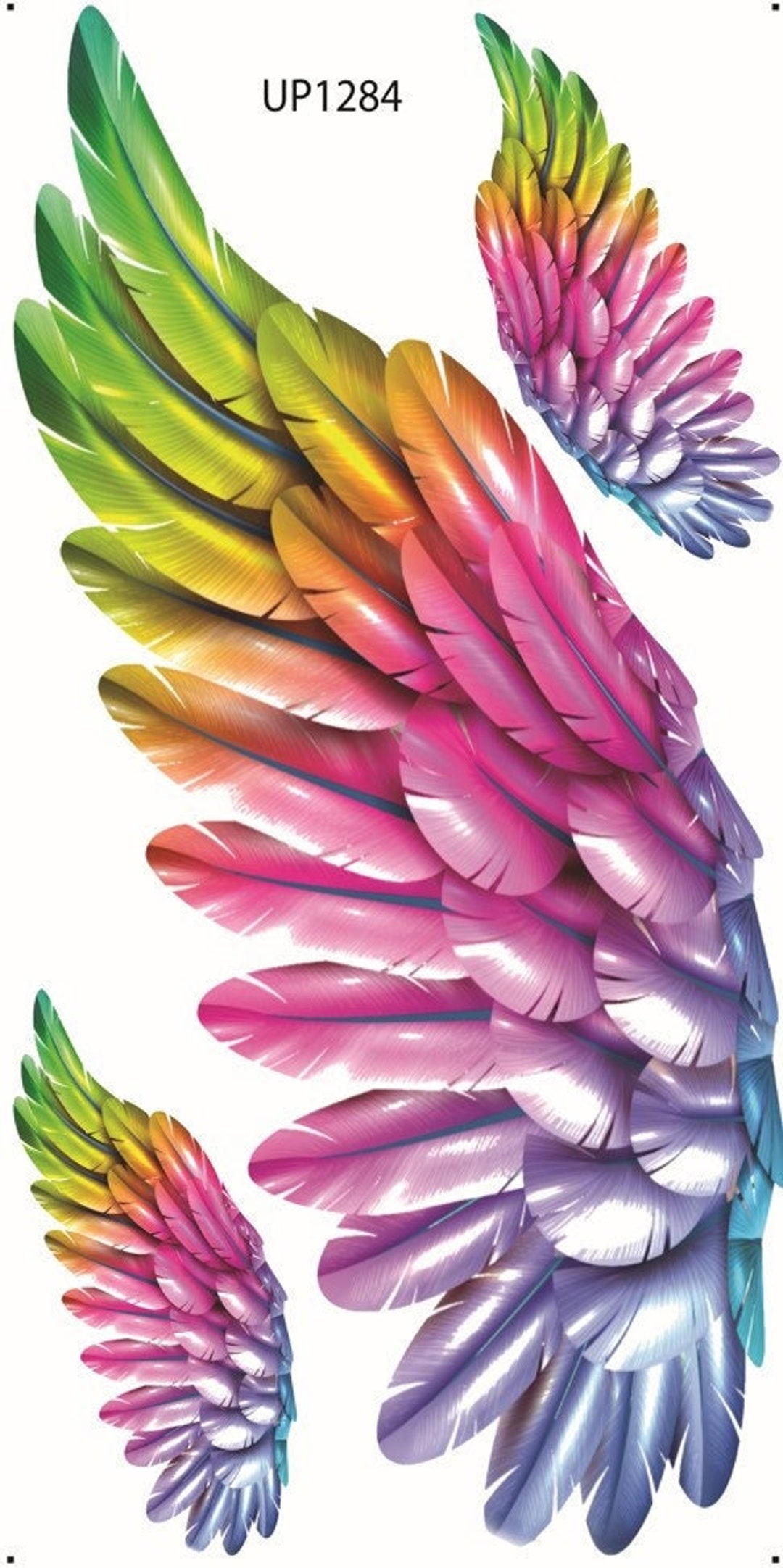 7.5 Ft Tall Colorful Wing Cutout Party Props Decorations Backdrops ...