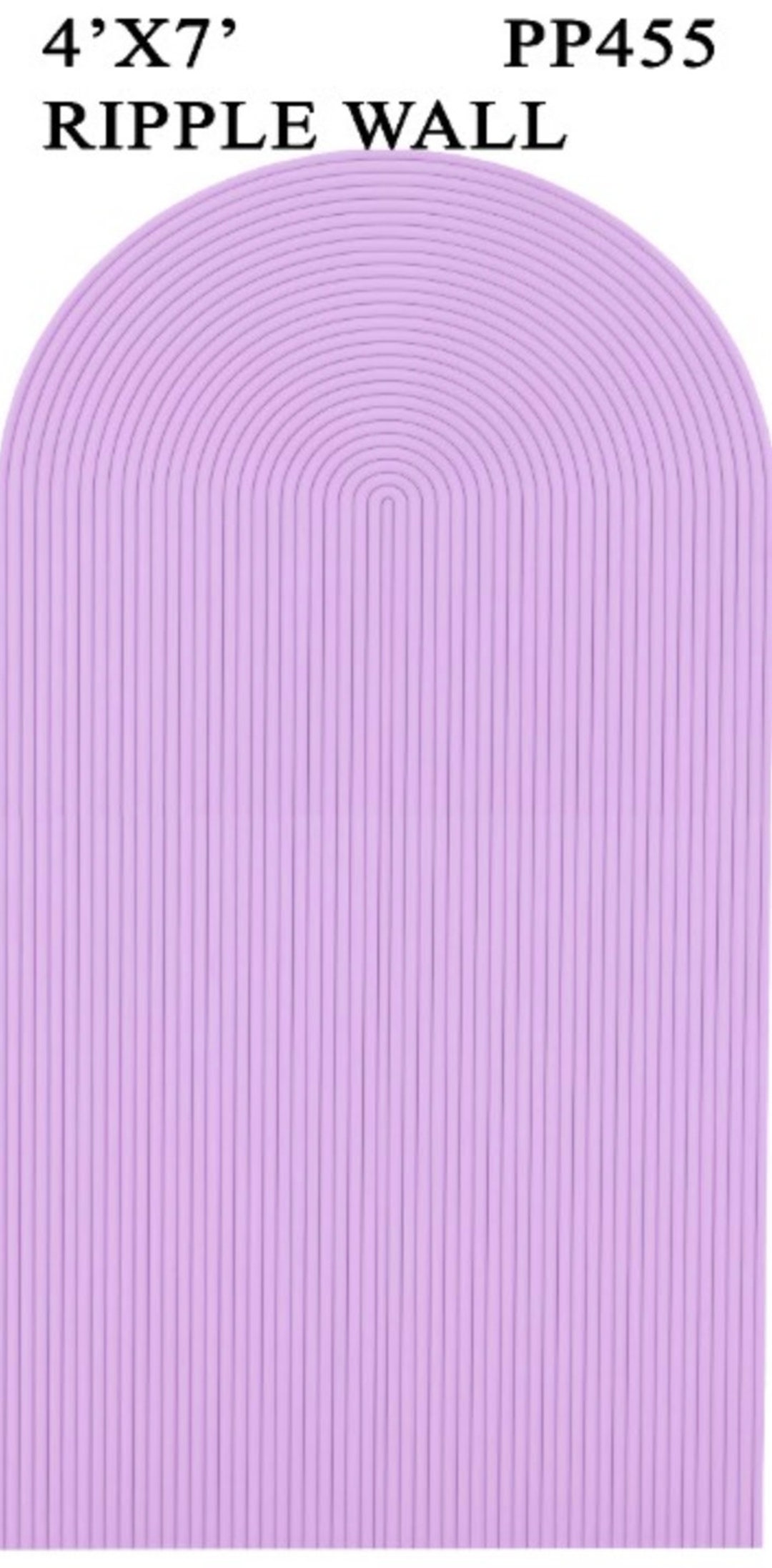 PP455 4x7 Ripple Wall Lilac Party Props Decorations Backdrops Coroplast ...
