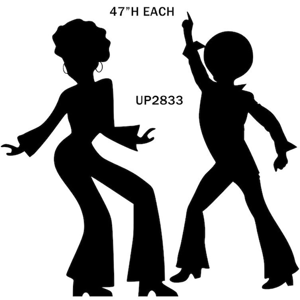 Disco Silhouette Cutouts - Etsy