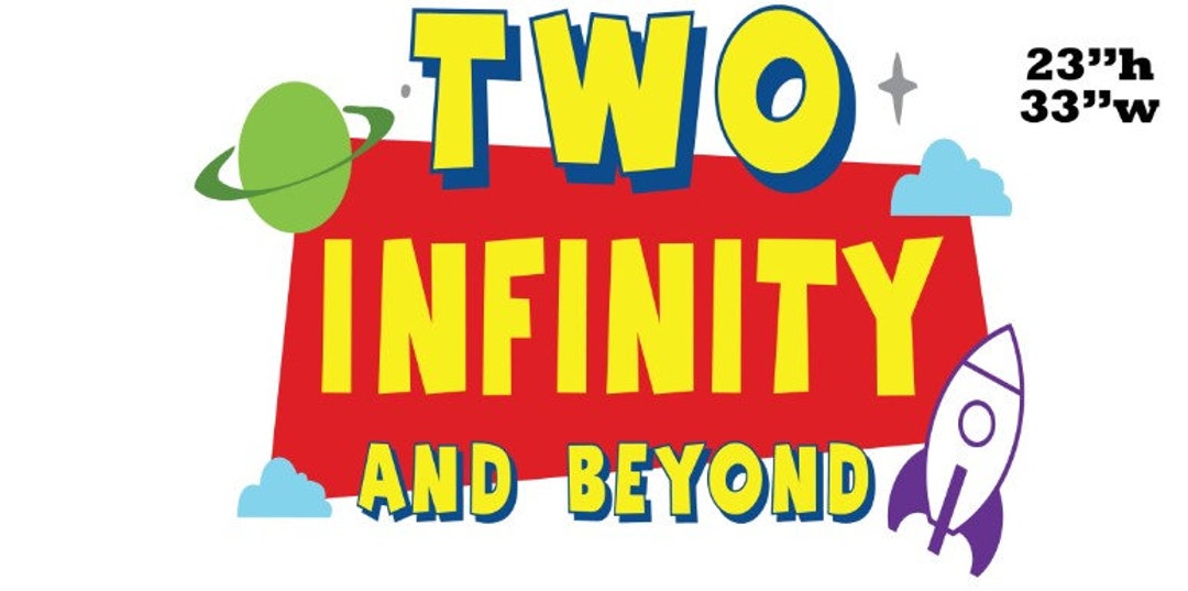 TWO Infinity and Beyond Coroplast Cutout and Stars Decorations - Etsy