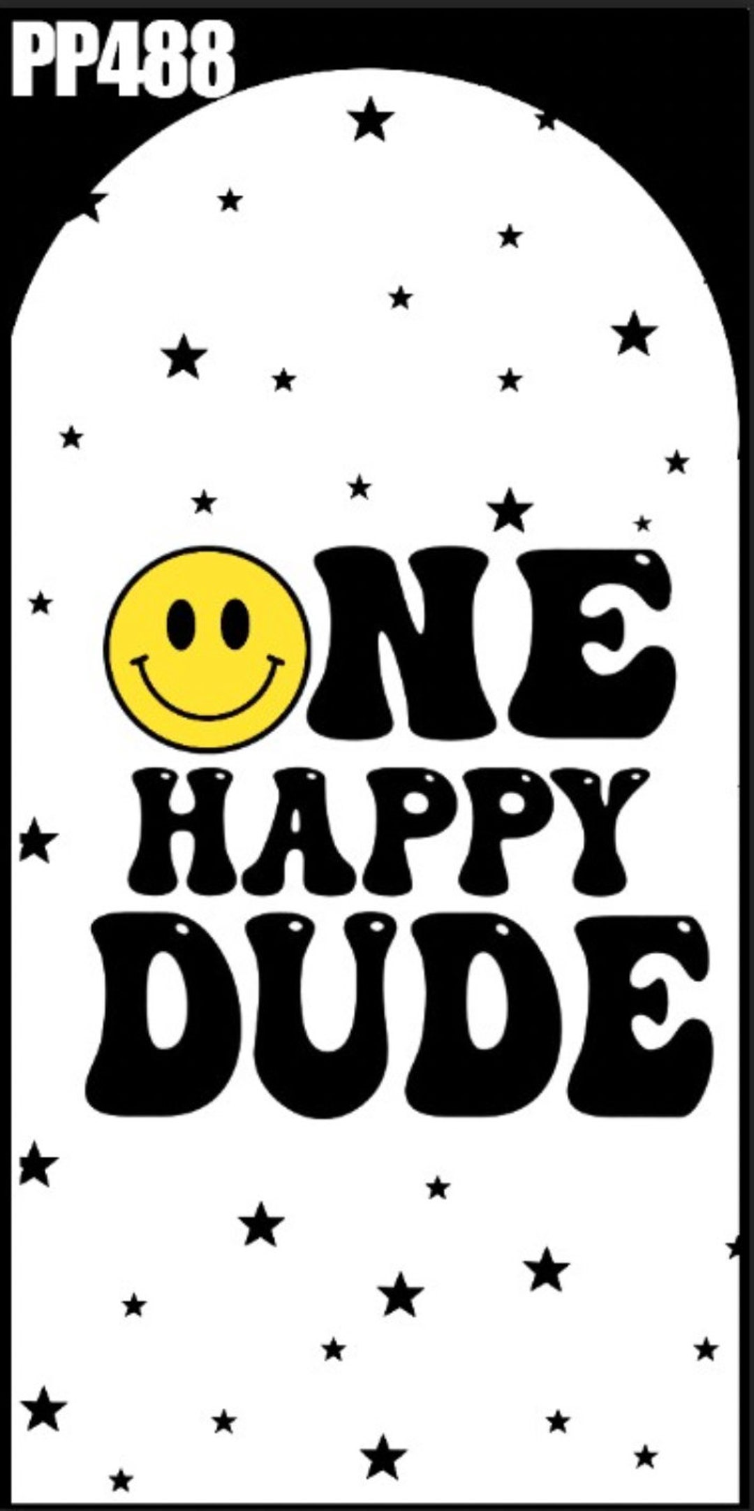 PP488 One Happy Dude Panel Party Props Decorations Backdrops Coroplast ...
