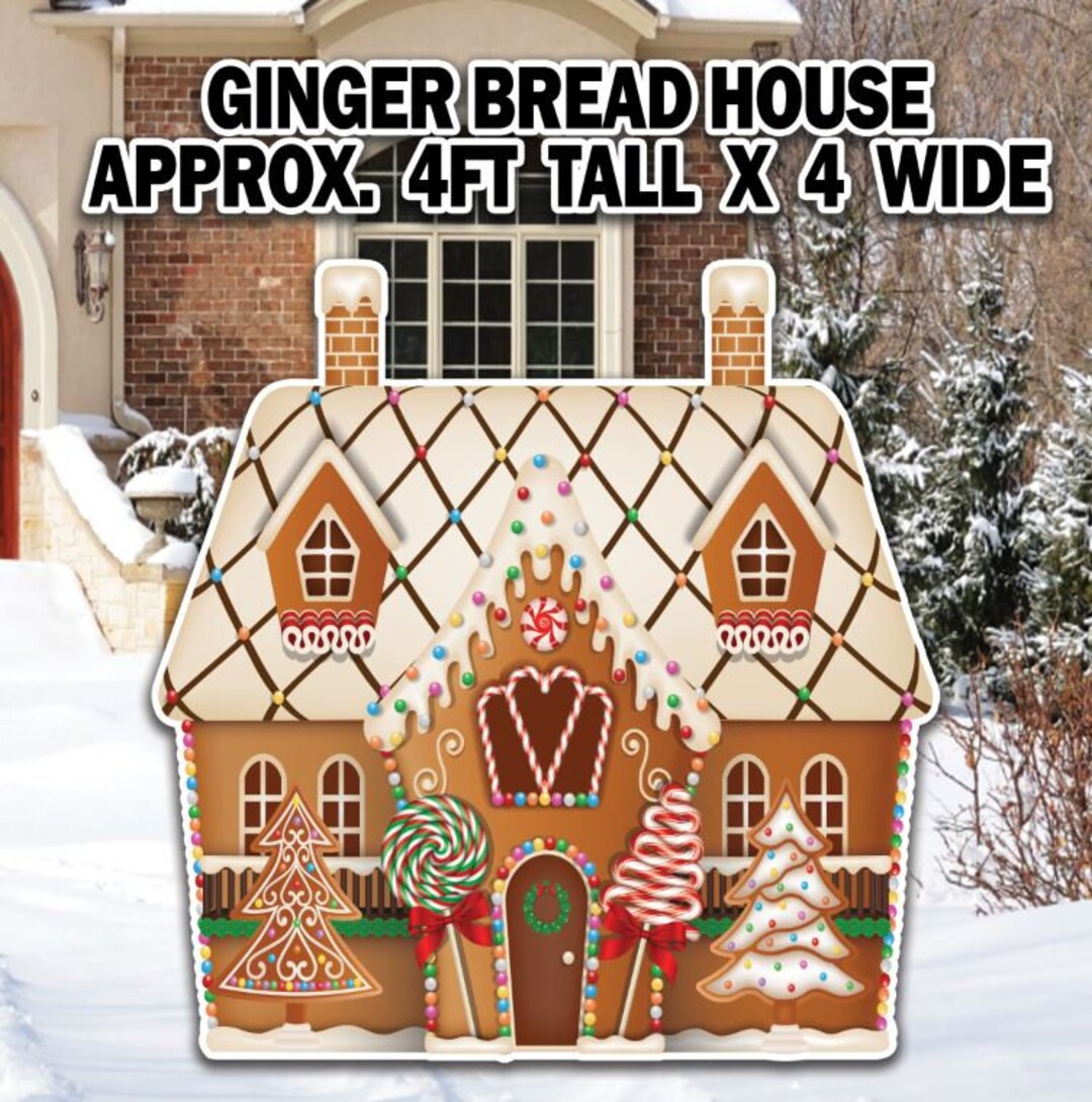 GINGER BREAD HOUSE Party Props Decorations Backdrops Cutouts Signs ...