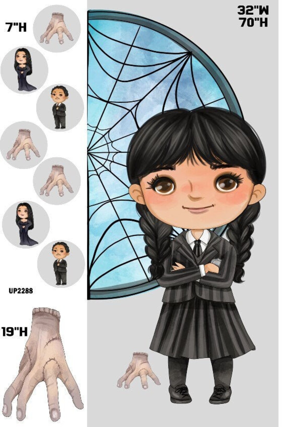 Wednesday Panel and Cutout Party Props Cutouts Signs Decor Yard Cards ...