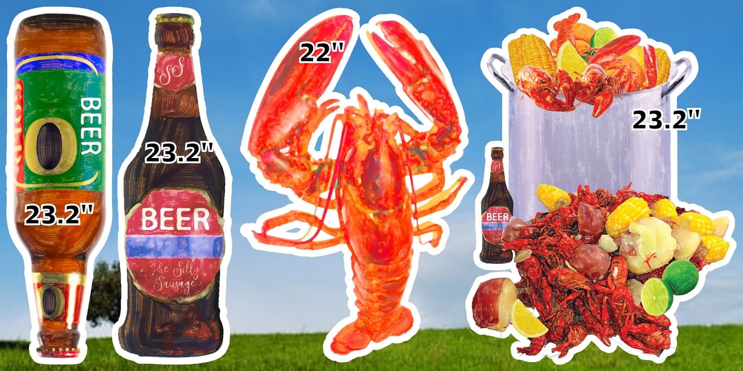 Qs CRAWFISH 2 Party Props Decorations Backdrops Cutouts Signs Decor ...