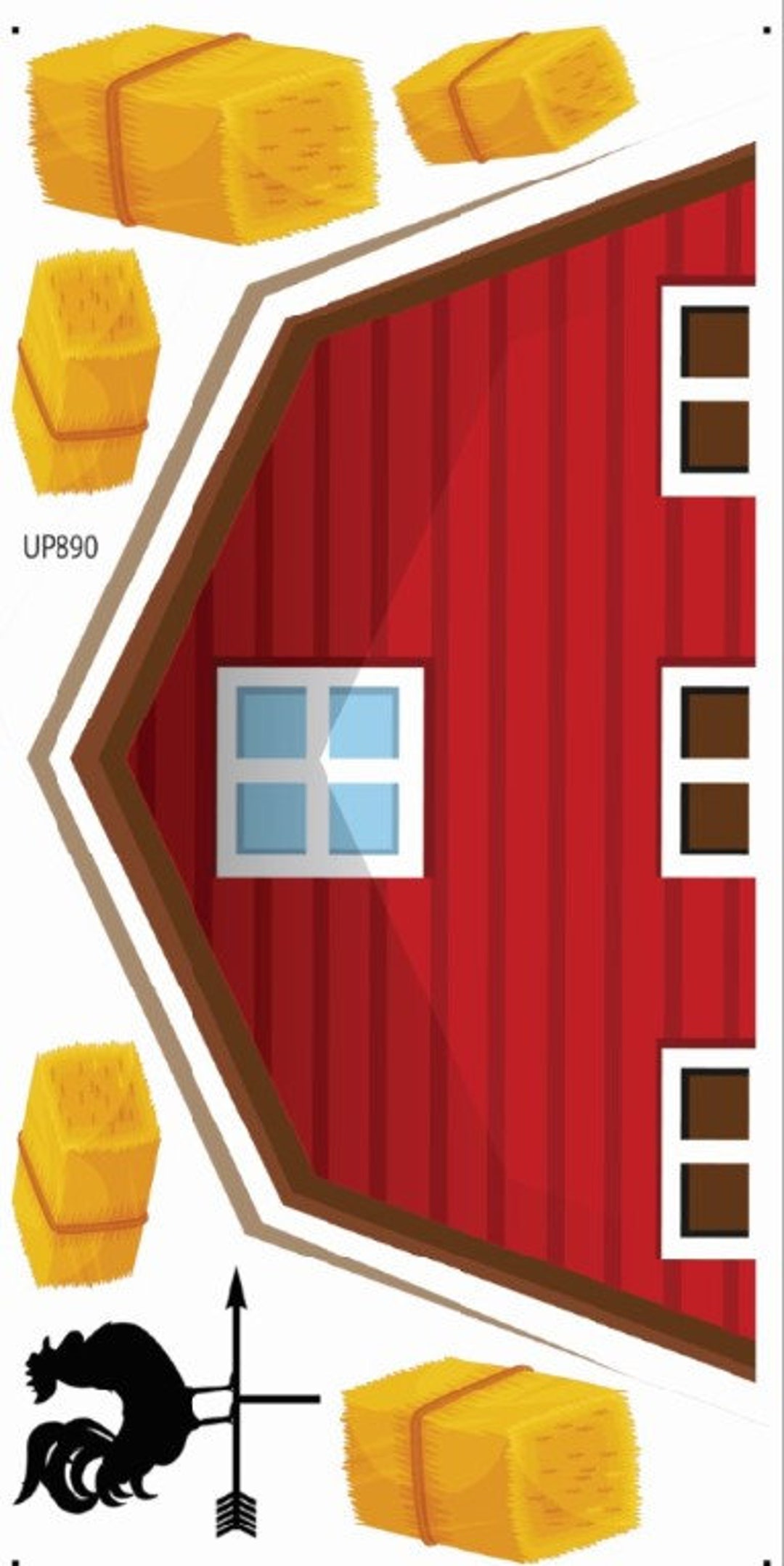 BARN TOP and BOTTOM Party Props Decorations Backdrops - Etsy