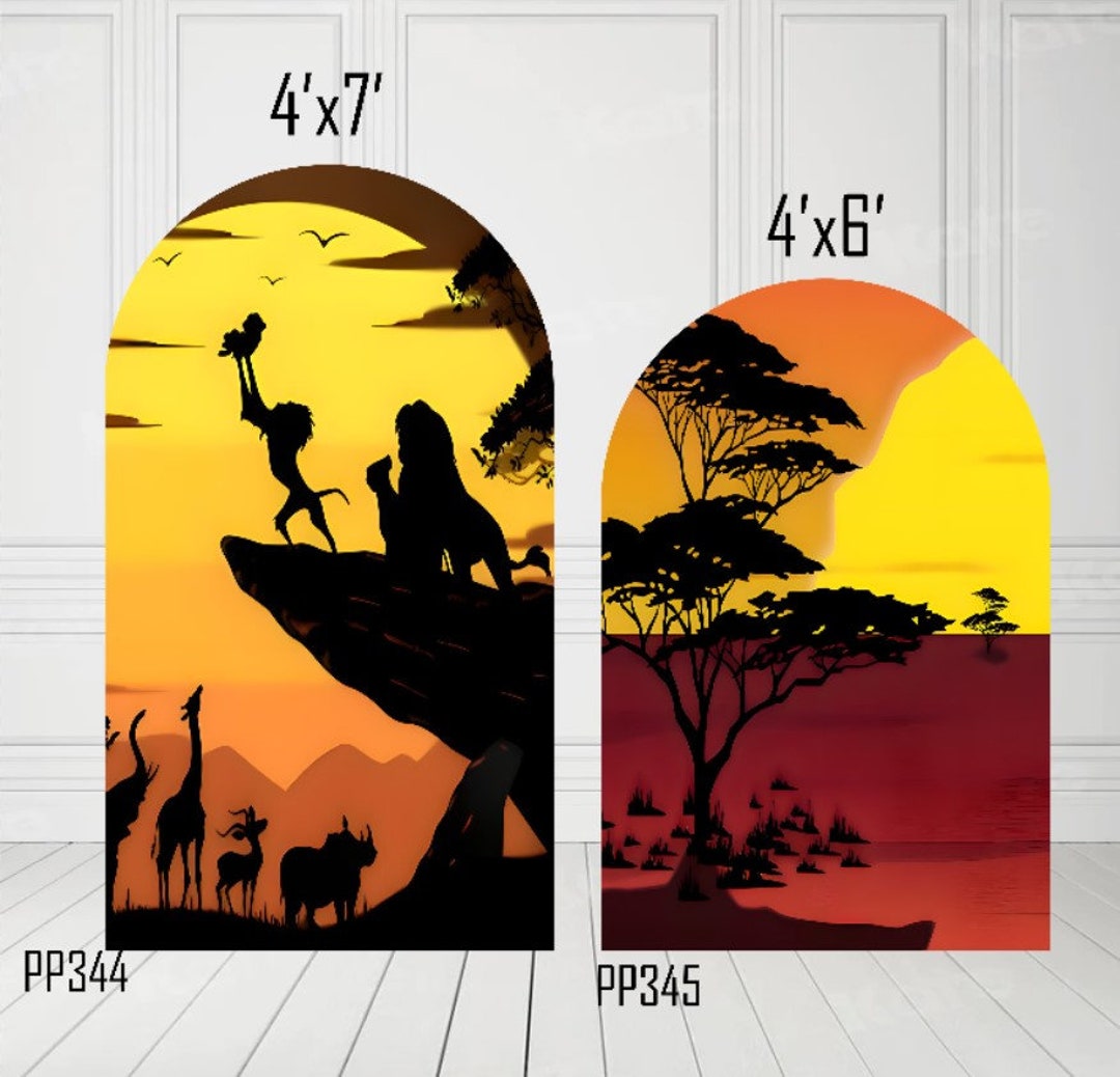 AFRICA LION COROPLAST Backdrops Party Props Decorations - Etsy