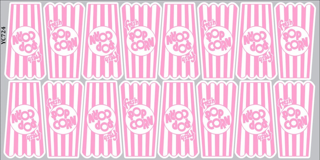 Qs Popcorn PANELS 11 Inches Tall Each Party Props Center Pieces stands ...