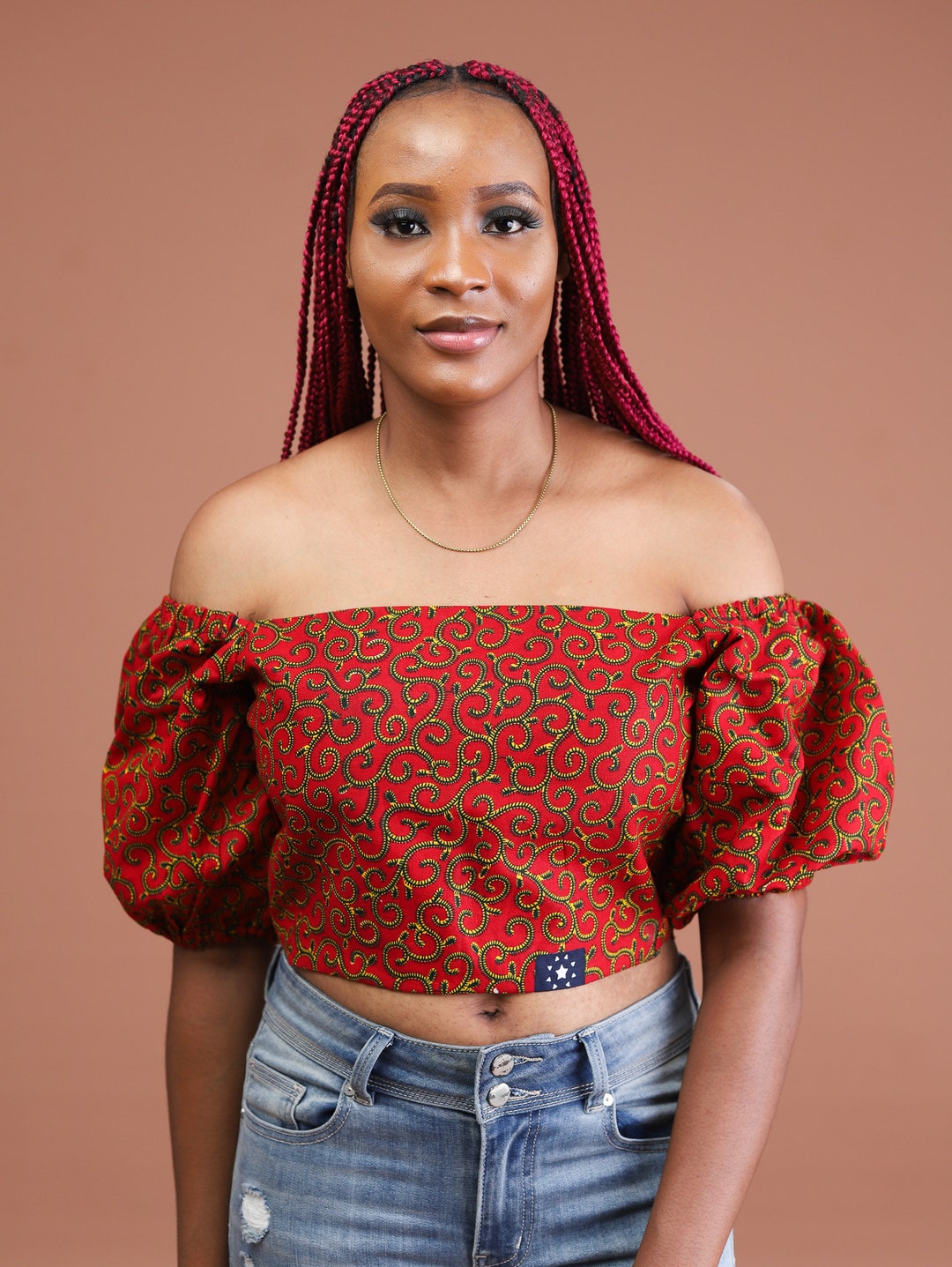 Sophia African Print Crop Top Ankara Summer Dress African Etsy