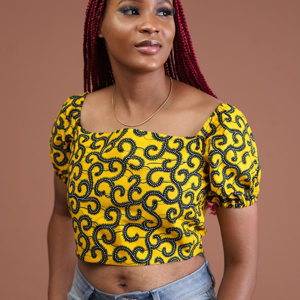 Ankara Crop Top - Etsy