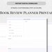 Book Review Planner Printable | Book Review Template - Etsy