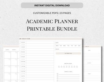 Ultimate Planner Printable Bundle Customizable - Etsy
