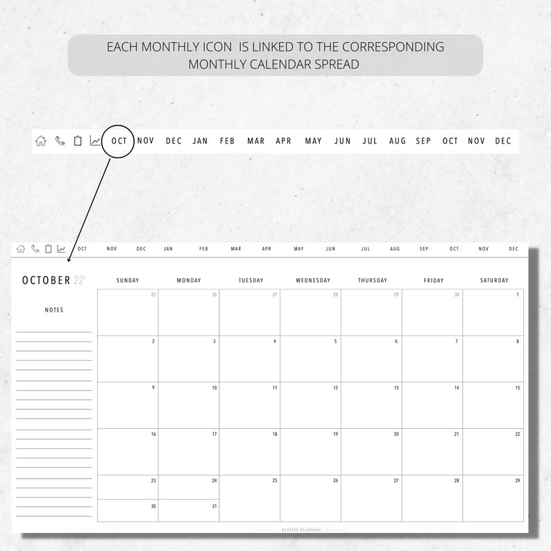 15 Month Deluxe Master Plan Weekly Agenda | Digital Planner | Goodnotes ...