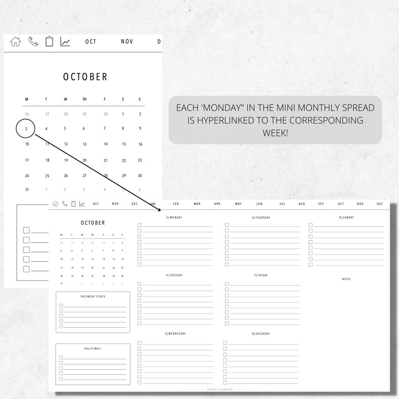 15 Month Deluxe Master Plan Weekly Agenda | Digital Planner | Goodnotes ...